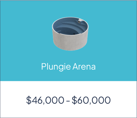 Arena Pool Design | Round Plunge Pool | Plungie USA